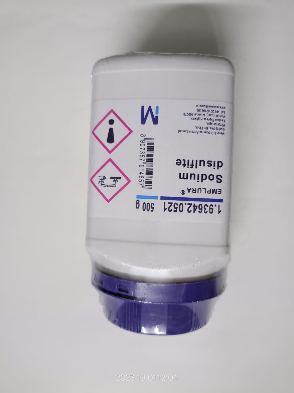 Sodium disulfite /Sodium metabisulfite ,500 gm 50kg ,merck - Tanjim ...